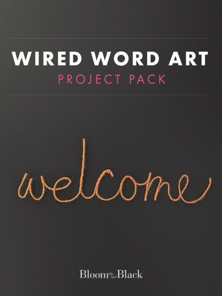 Wired Word Art Instructions and Reference List | PDF
