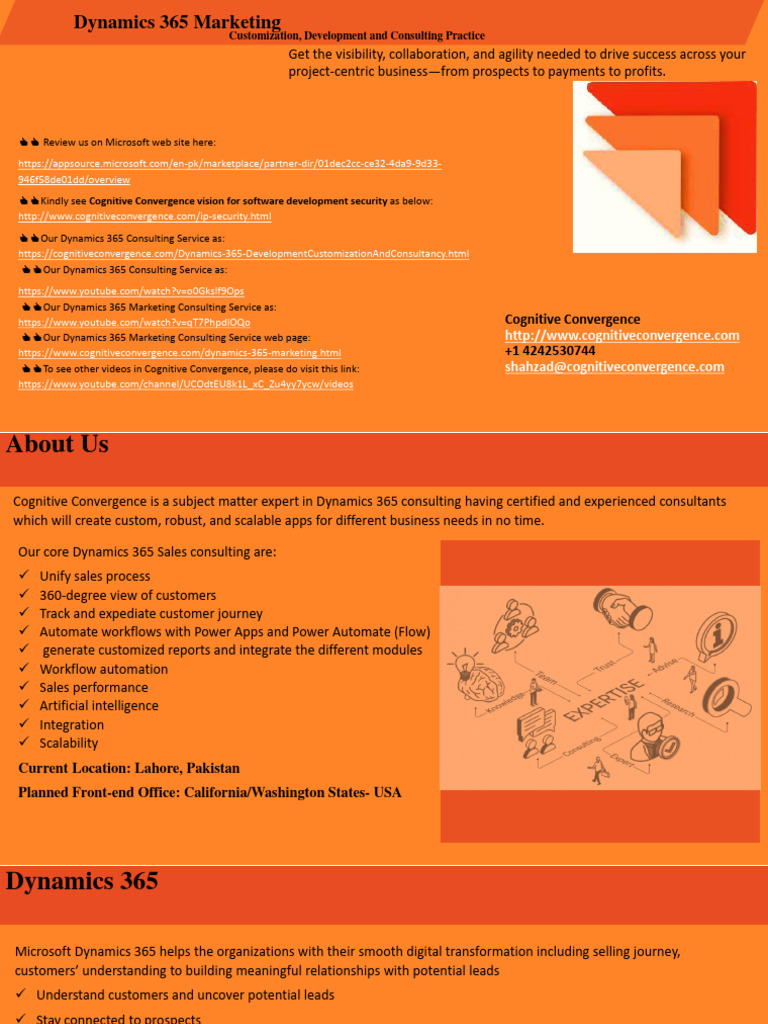 Cognitive Convergence - Marketing - Consulting Services-Rev2 | PDF | Customer Relationship ...