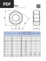 Metric Thread Dimensions - Bolt Sizes Chart For M1.6 To M69 Screws ...