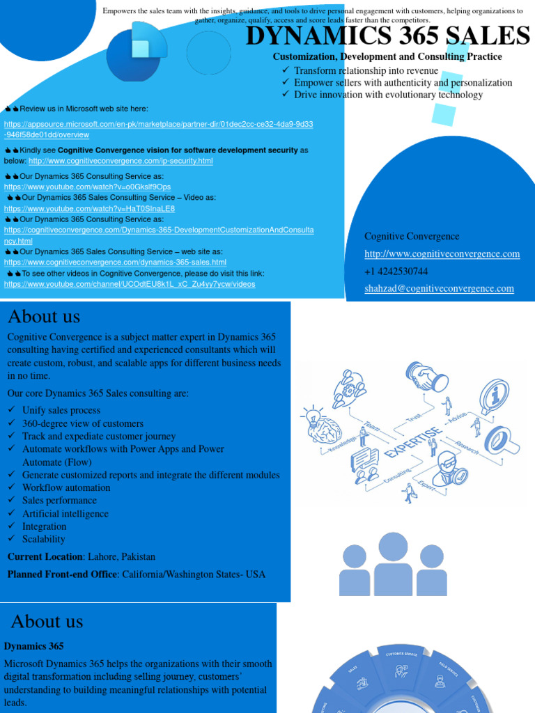 Cognitive Convergence - Dynamics 365 Sales Consulting-Rev2 | PDF | Sales | Customer Relationship ...