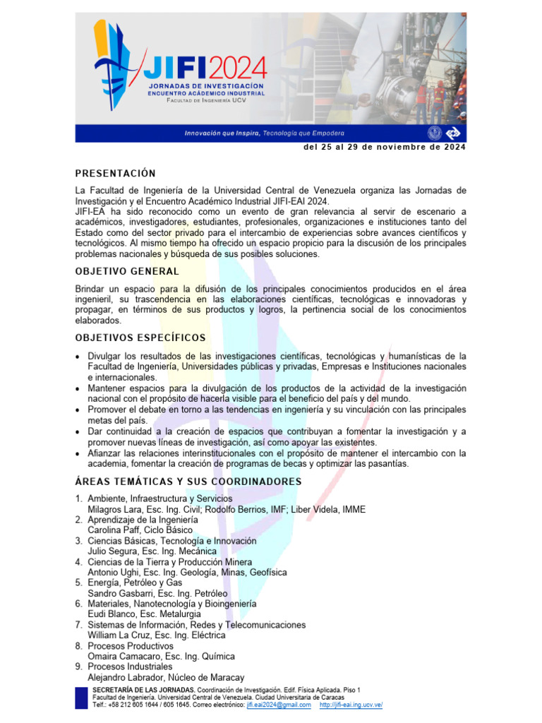 Jifi 2024 | PDF | Ingeniería | Ciencias fisicas