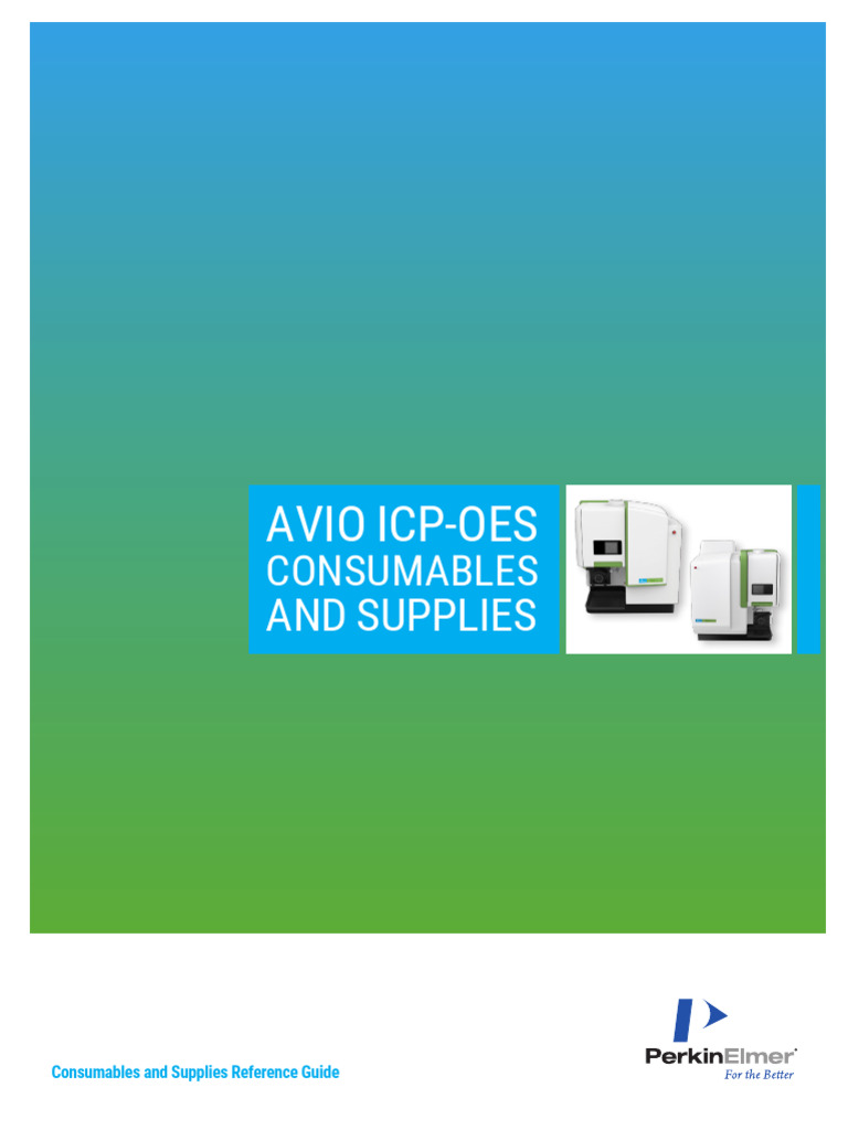 Avio ICP-OES Consumables and Supplies Reference Guide | PDF | Materials ...