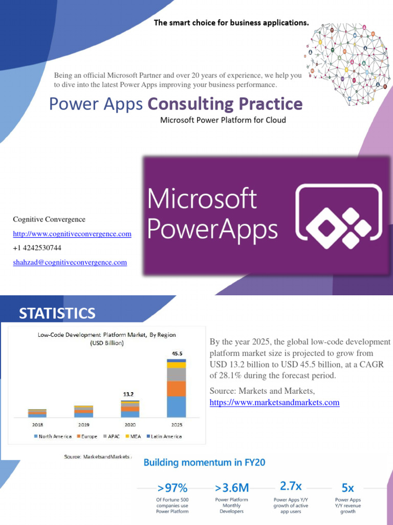 Cognitive Convergence - Power Apps Consulting Practice | PDF | Mobile App | Cloud Computing