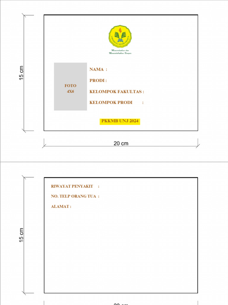 Contoh Format Nametag PKKMB Prodi 2024 Update | PDF | Ilmu Sosial
