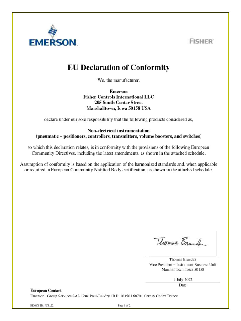 Eu Declarations of Conformity Safety Instructions en 7598064 | PDF ...