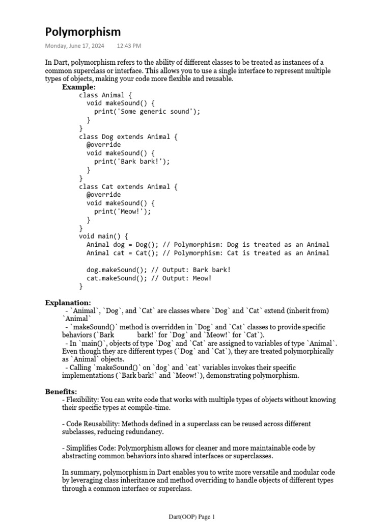 Polymorphism | PDF
