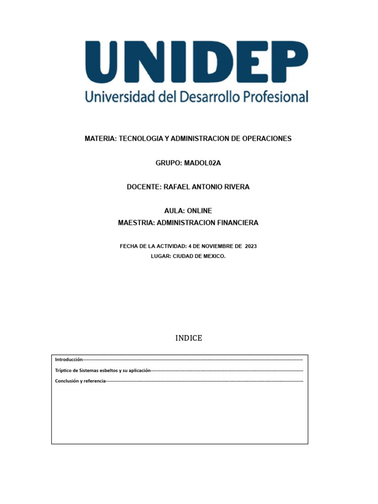 TRIPTICO | PDF | Lean Manufacturing | Economias