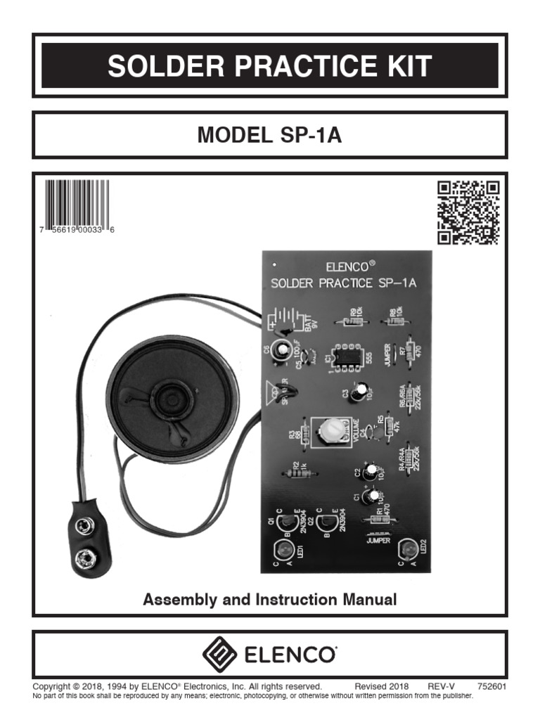 ELENCO SOLDER PRACTICE KIT 2 | Download Free PDF | Soldering | Solder