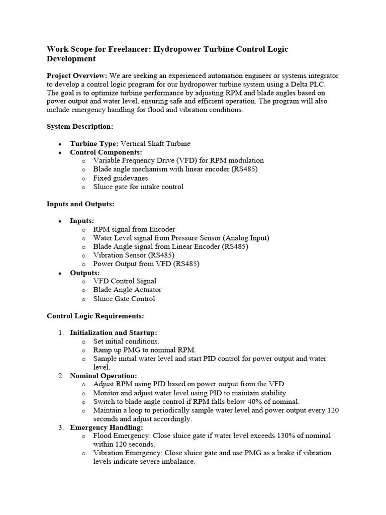 Work Scope PLC Automation | PDF | Programmable Logic Controller ...