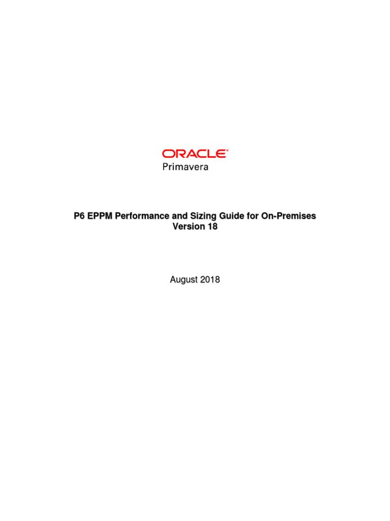 p6 Eppm Performance Sizing | PDF | Scalability | Computer Cluster