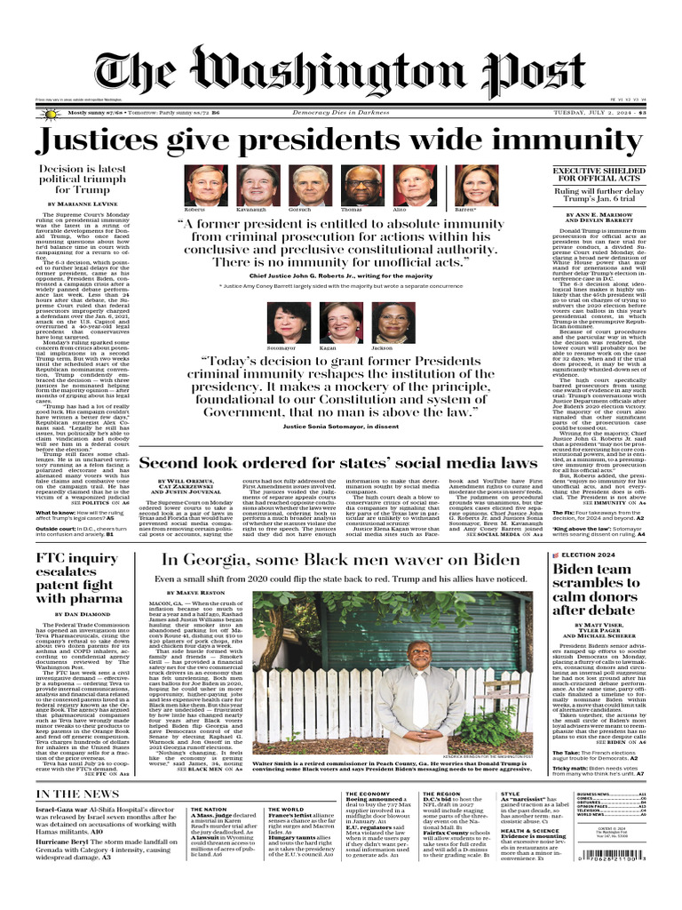The Washington Post - July 2, 2024 | PDF | Donald Trump | American ...
