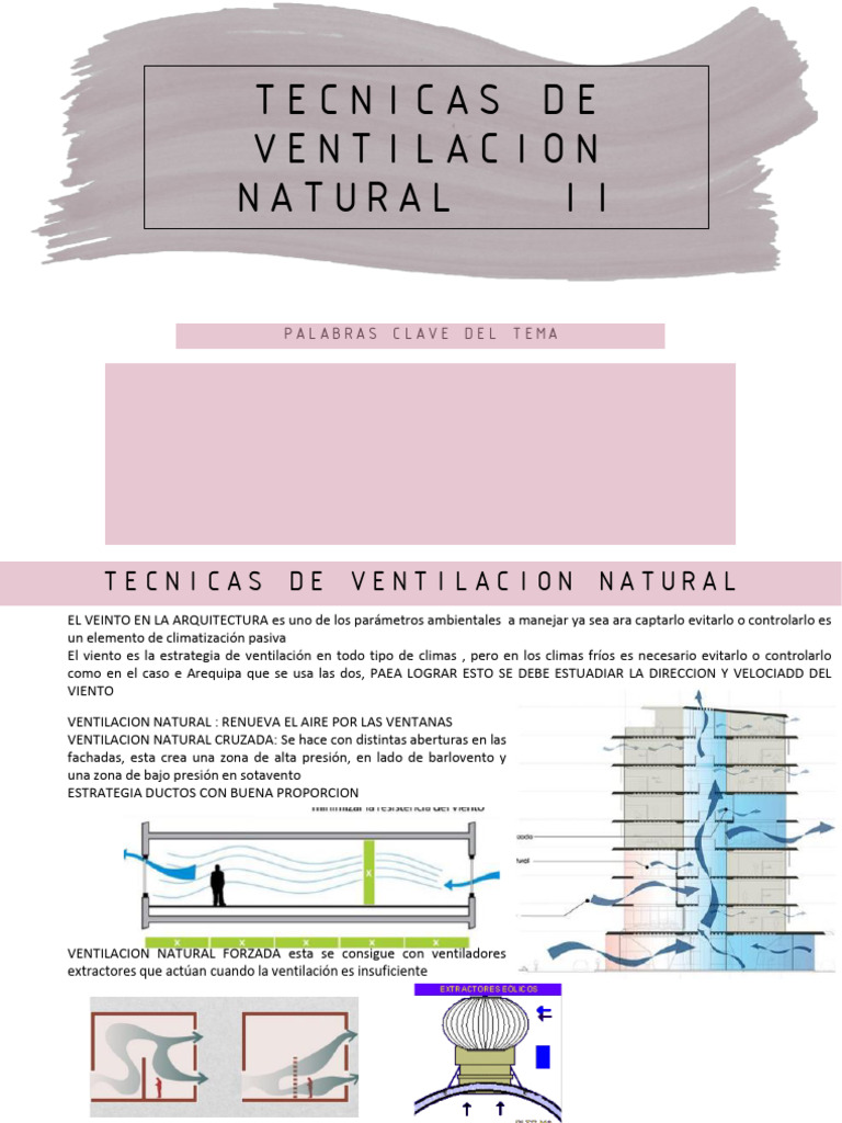 Tema 2 Tercera Fase Tecnicas de Ventilacion Natural Perte 2 | PDF | Ventilación (Arquitectura ...