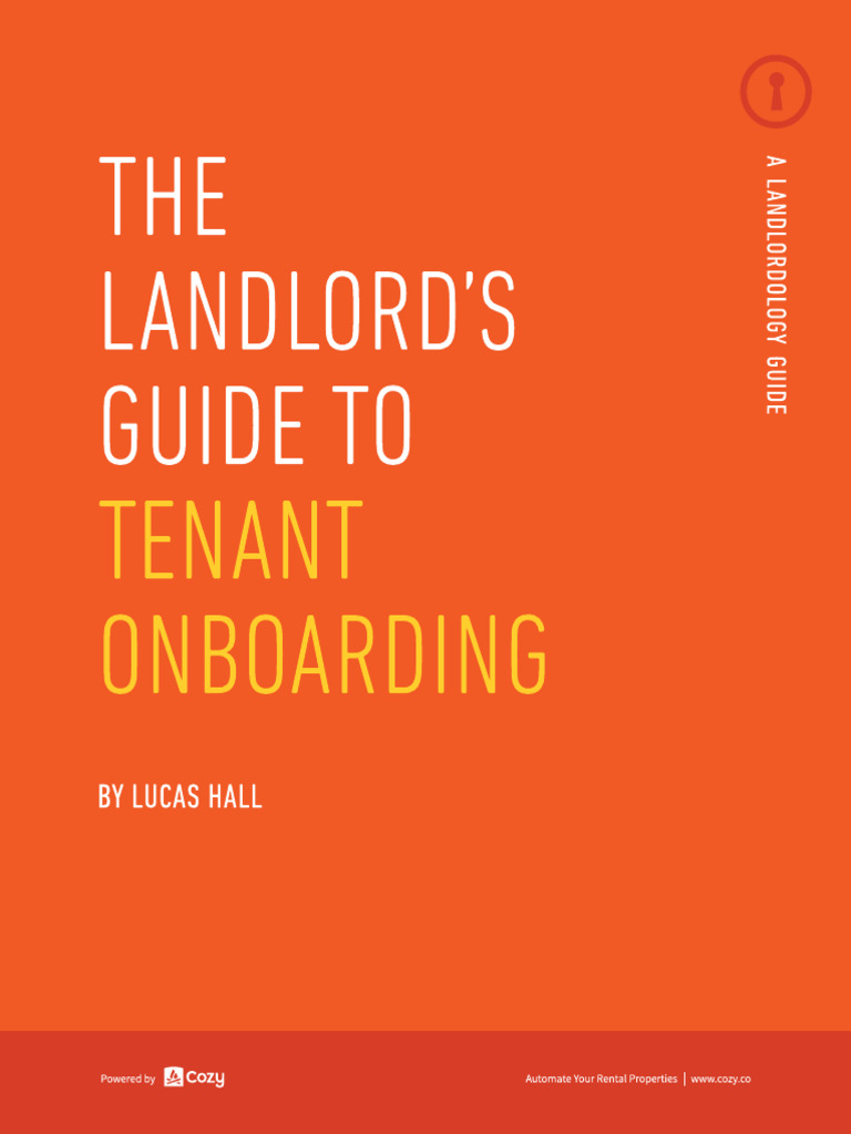 Tenant Onboarding: A Step-by-Step Guide | PDF | Lease | Leasehold Estate