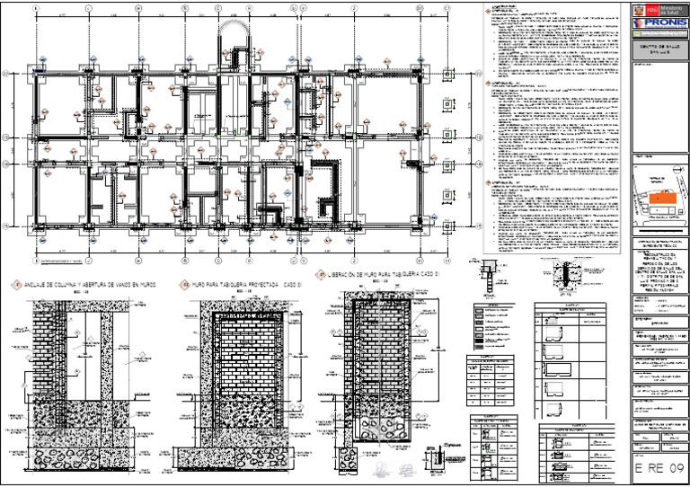 Anclaje de Columna Y Abertura de Vanos en Muros Muro para Tabiqueria ...