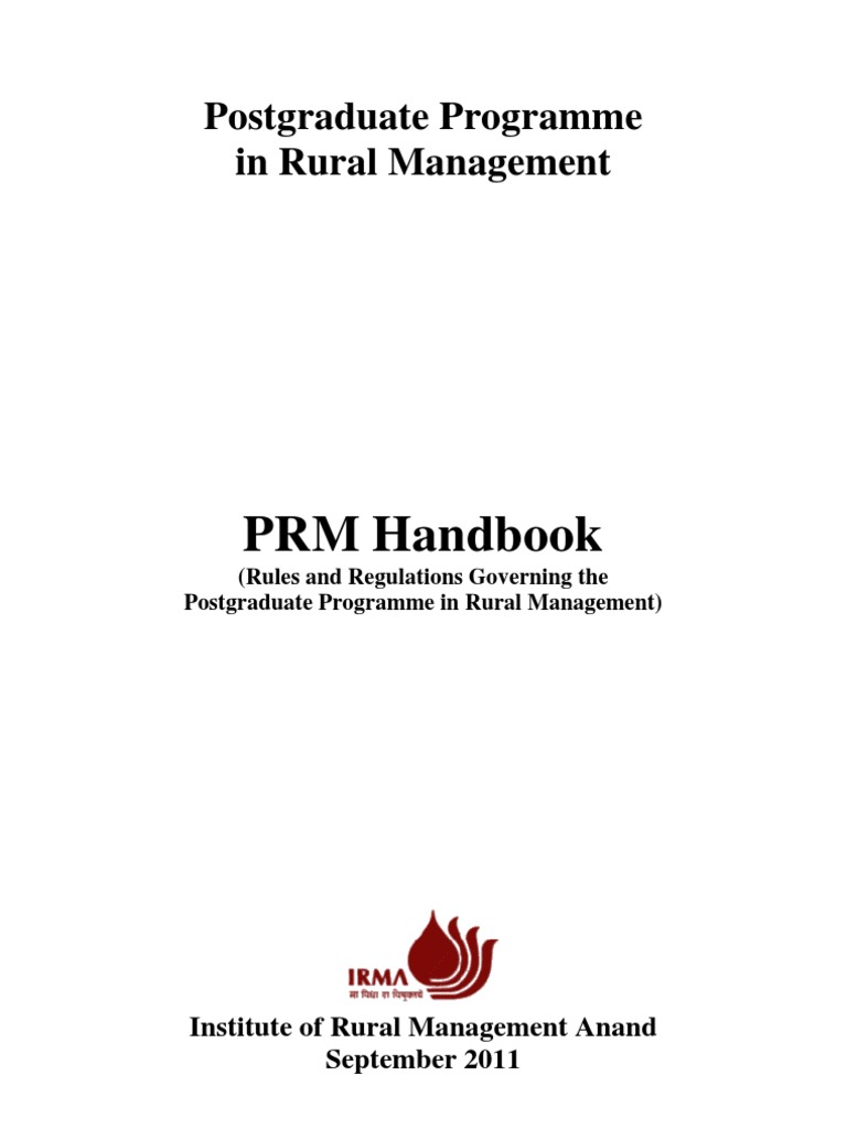 PRM Handbook September) 2011) Final | PDF | Economies | Business
