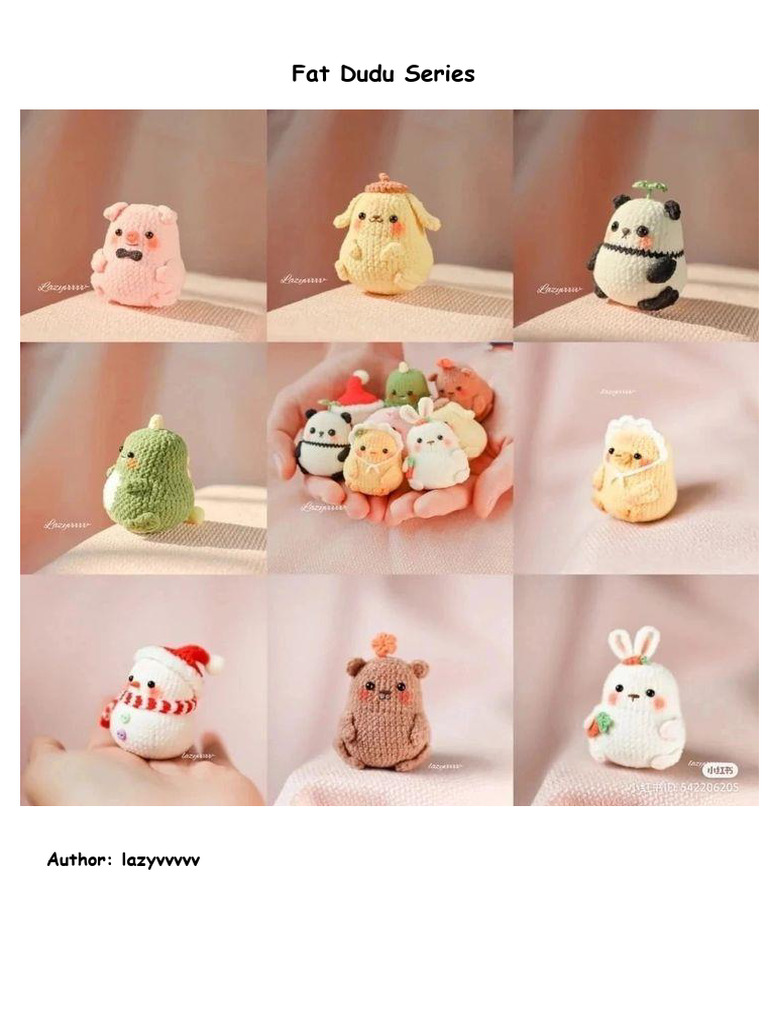 Crochet Patterns for Dudu Series | PDF | Crochet | Yarn
