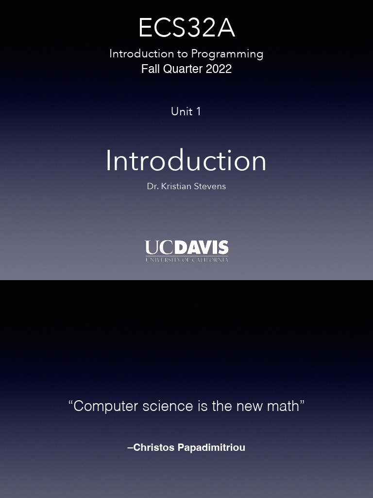 Unit1 Introduction Download Free Pdf Python Programming Language Computer Programming