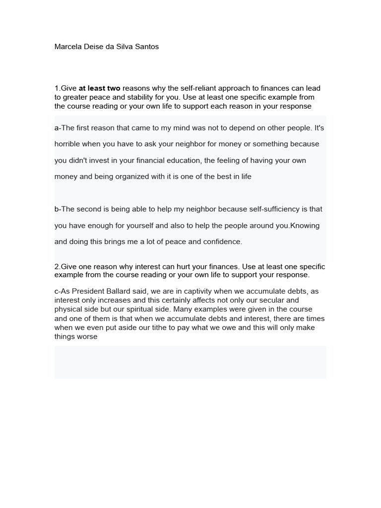 Managing Finances | PDF