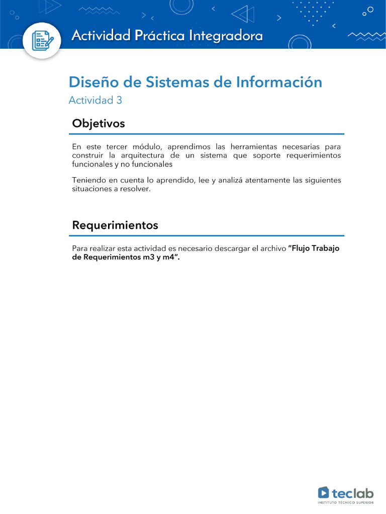 Actividad Práctica Integradora3 - Diseño de Sistemas | PDF
