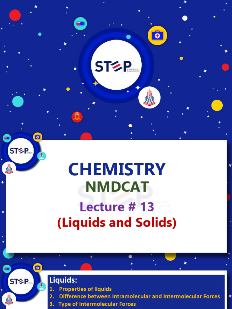 Lecture # 13 (Liquids and Solids) | PDF | Intermolecular Force ... Lecture # 13 (Liquids and Solids) | PDF | Intermolecular Force ...