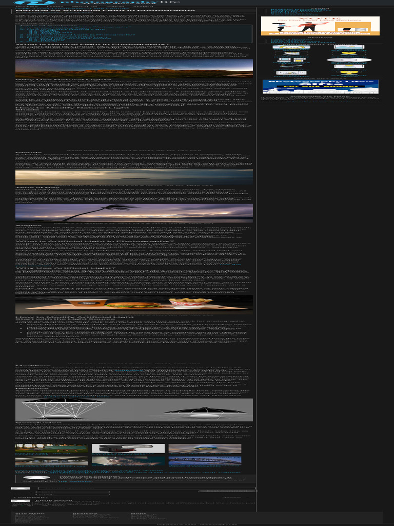 Natural vs Artificial Light in Photography | PDF | Flash (Photography ...