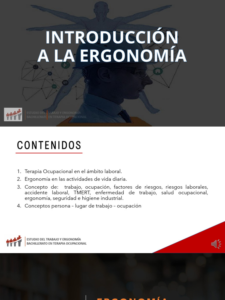 Clase 1 Introducción A La Ergonomía Pdf Factores Humanos Y