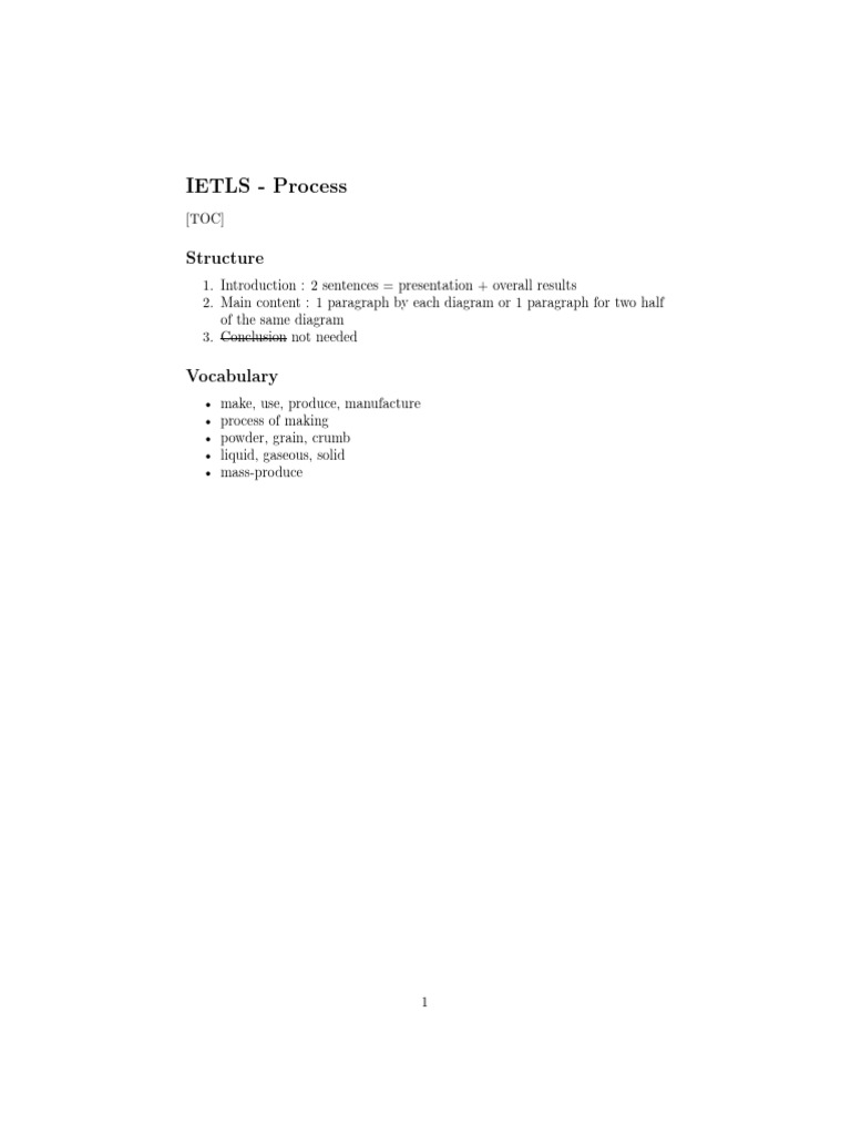 IELTS Process Writing Guide | PDF | Teaching Methods & Materials | Art