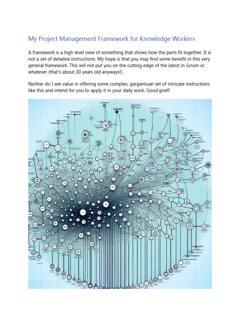 My Project Management Framework For Knowledge Workers | PDF | Information | Knowledge