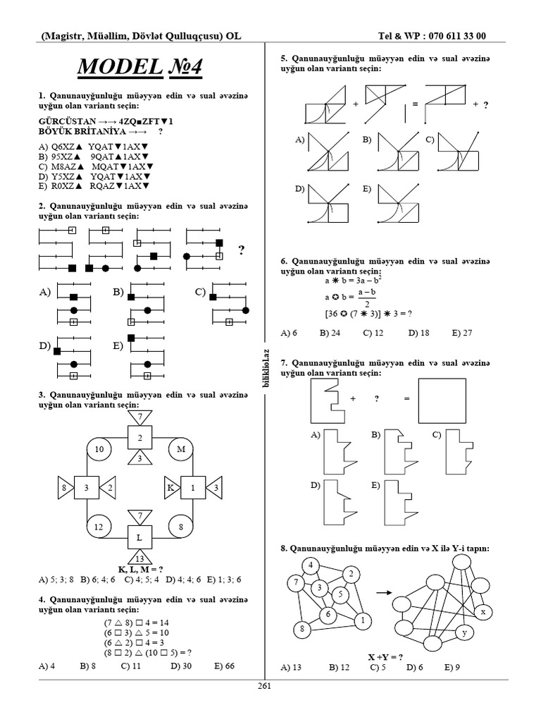 Məntiq. Model 4 | PDF