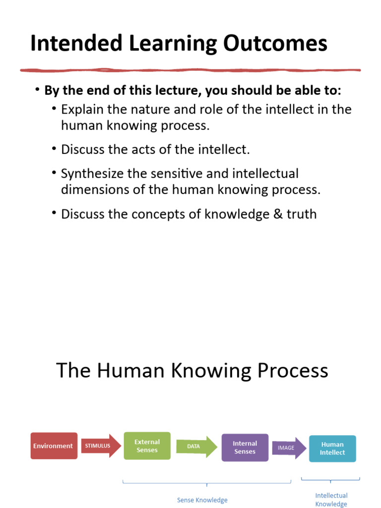 PA - Topic 6 - Human Intellect - 13-03-24 (3) STUDY | PDF | Nous | Truth