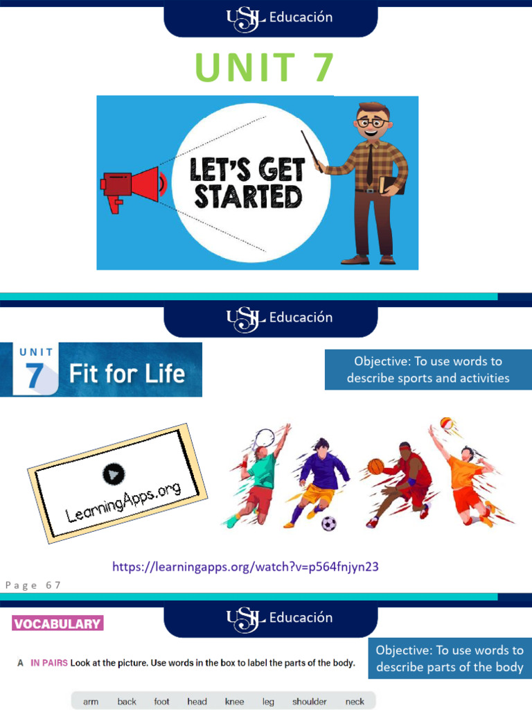 Elementary English A1 Unit 7 Can For Abilities | PDF | Languages | Foreign Language Studies