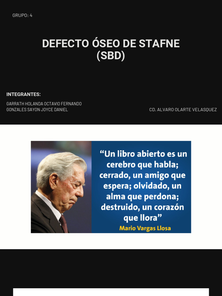 Defecto Óseo de Stafne | PDF | Anatomia animal | Boca