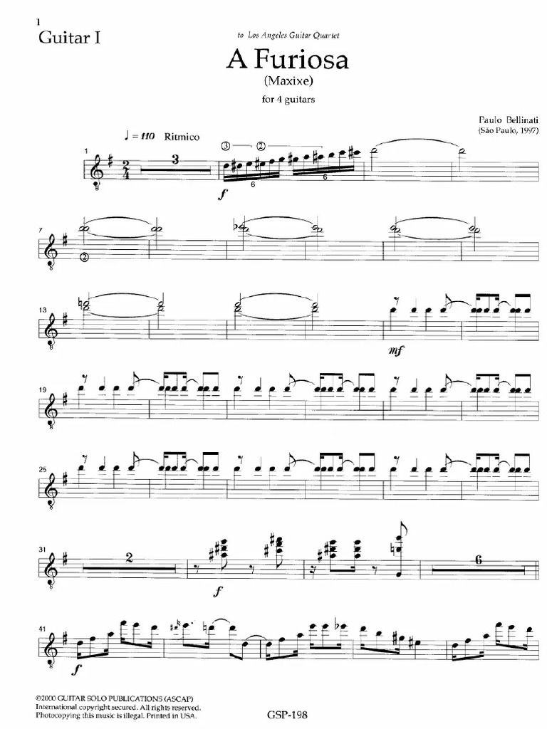 Bellinati Guitar 1 | PDF