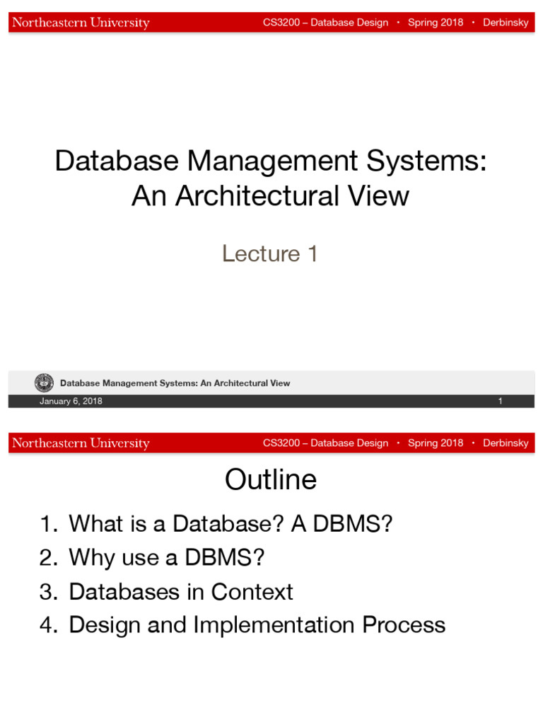 Lecture 01 Intro | PDF | Databases | Relational Database Lecture 01 Intro | PDF | Databases | Relational Database