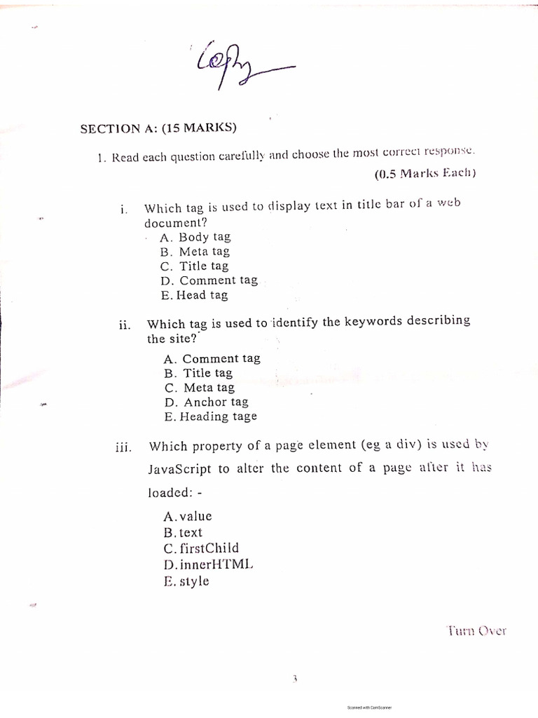 CP 221 internet programming | PDF