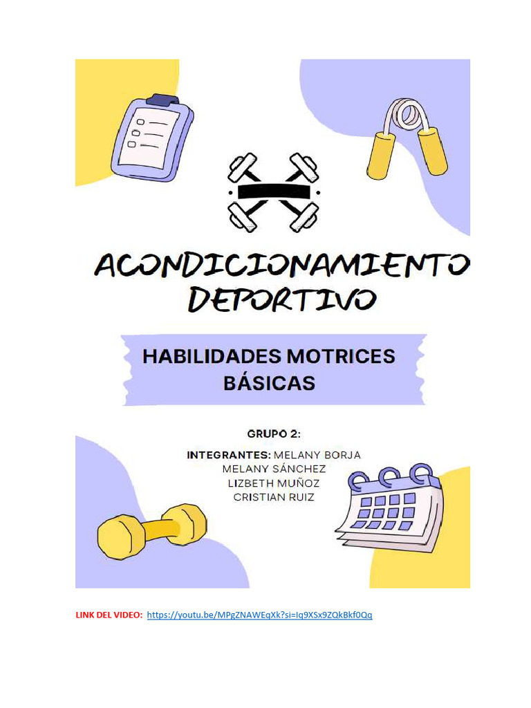 Habilidades Motrices Basicas | PDF | Codo | Anatomía