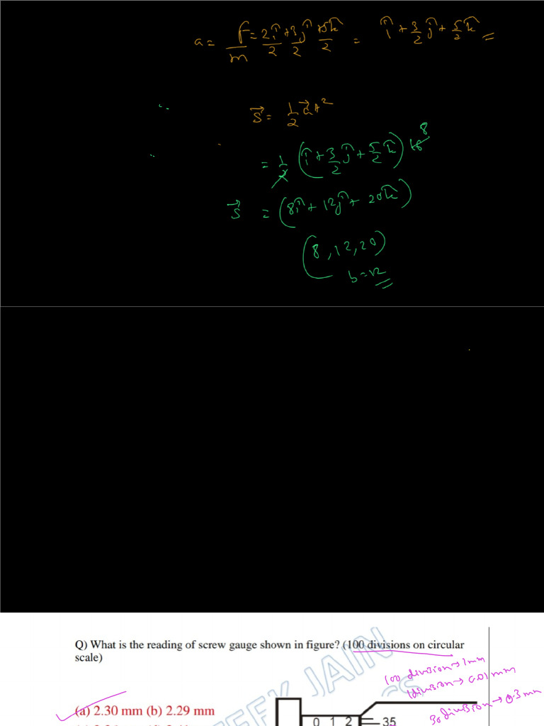 Motion in A Straight Line Lec - 10 - Class Notes | PDF