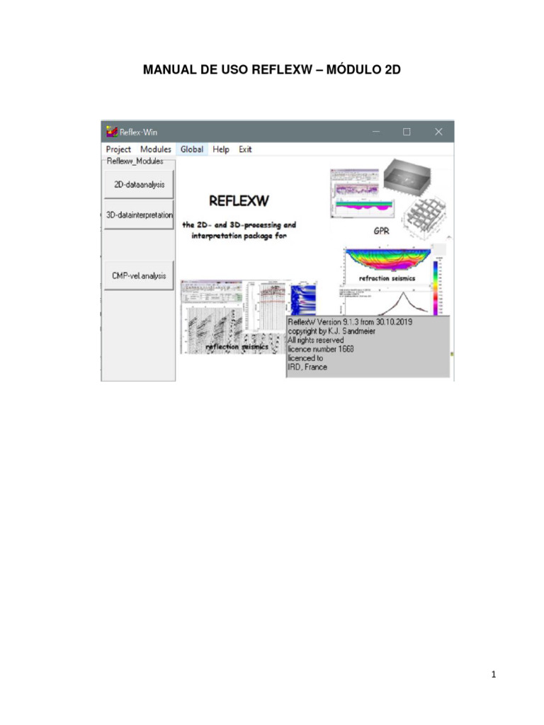 Manual Uso Reflexw | PDF | Filtro electronico | Velocidad