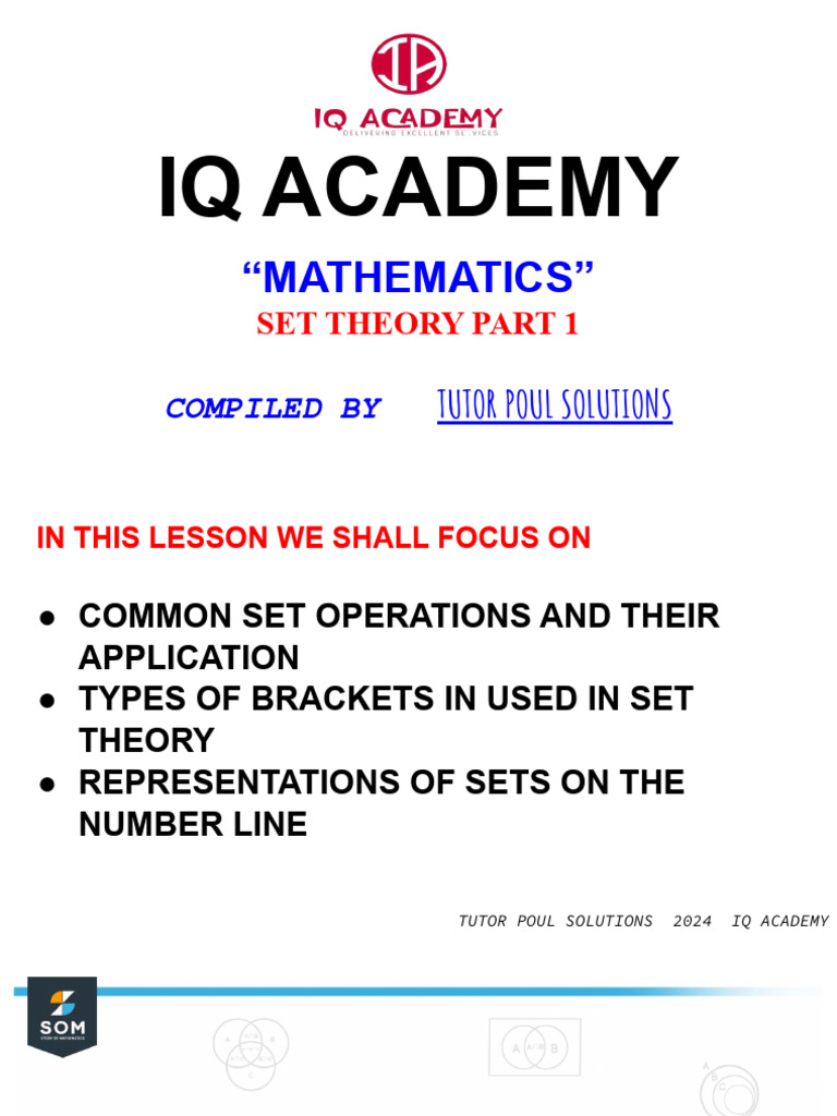 Set Theory Part 1 | PDF