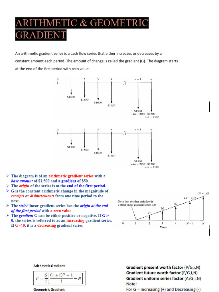 Arithmetic & Geometric Gradient Engecon Lecture | PDF | Mathematics ...