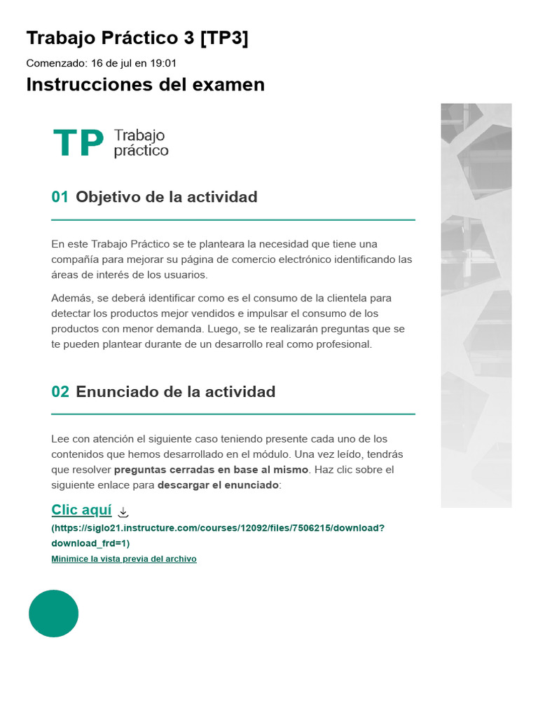 Examen - Trabajo Práctico 3 (TP3) ELV 90 | PDF | Procesamiento de datos | Big Data
