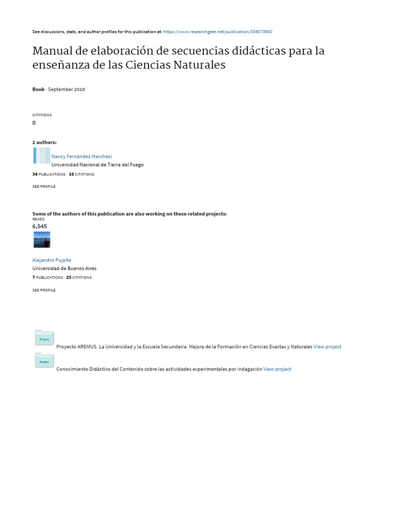 Secuencias Didacticas Marchesi Teor (1) | PDF | Enseñando | Maestros