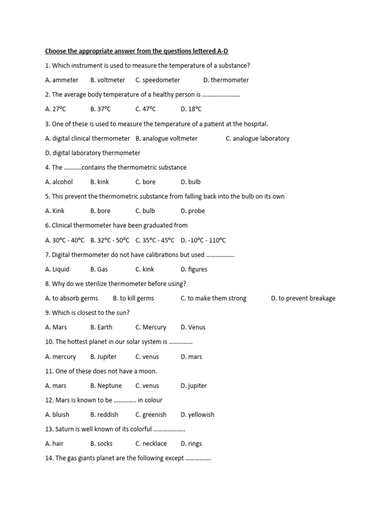 Class 5 Science | PDF | Planets | Solar System