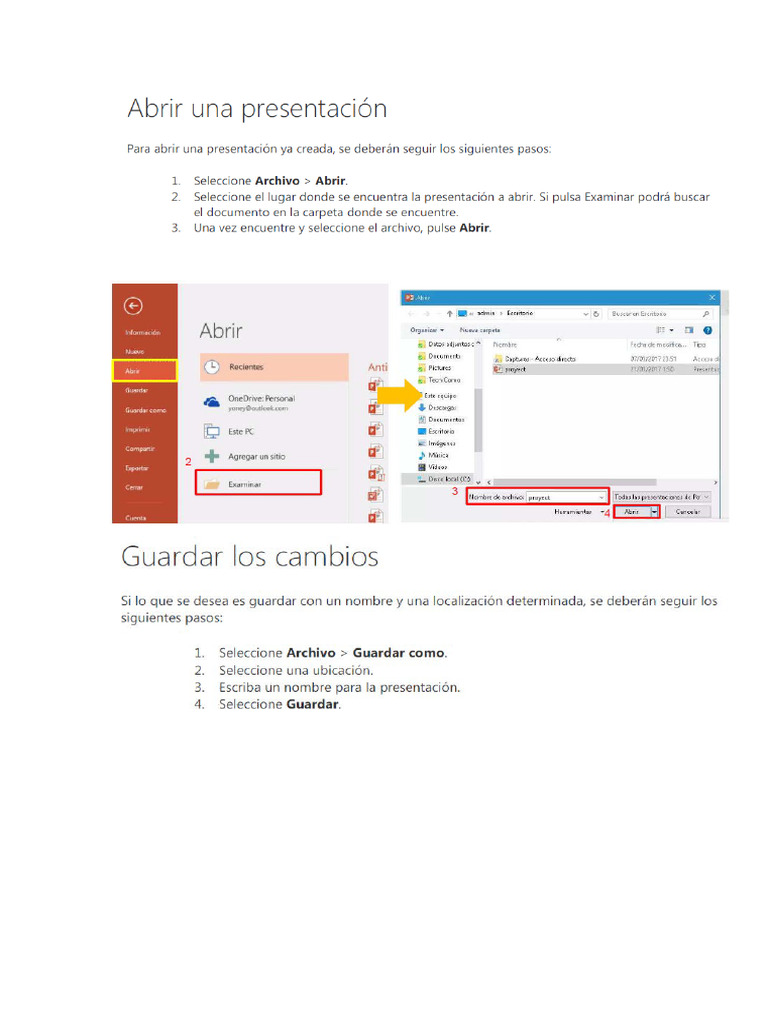 Abrir y Guardar | PDF