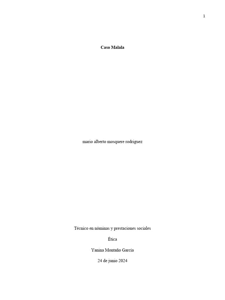 Sharick Daniela Mercado Caro Etica-1 | PDF | Mujer | Familia