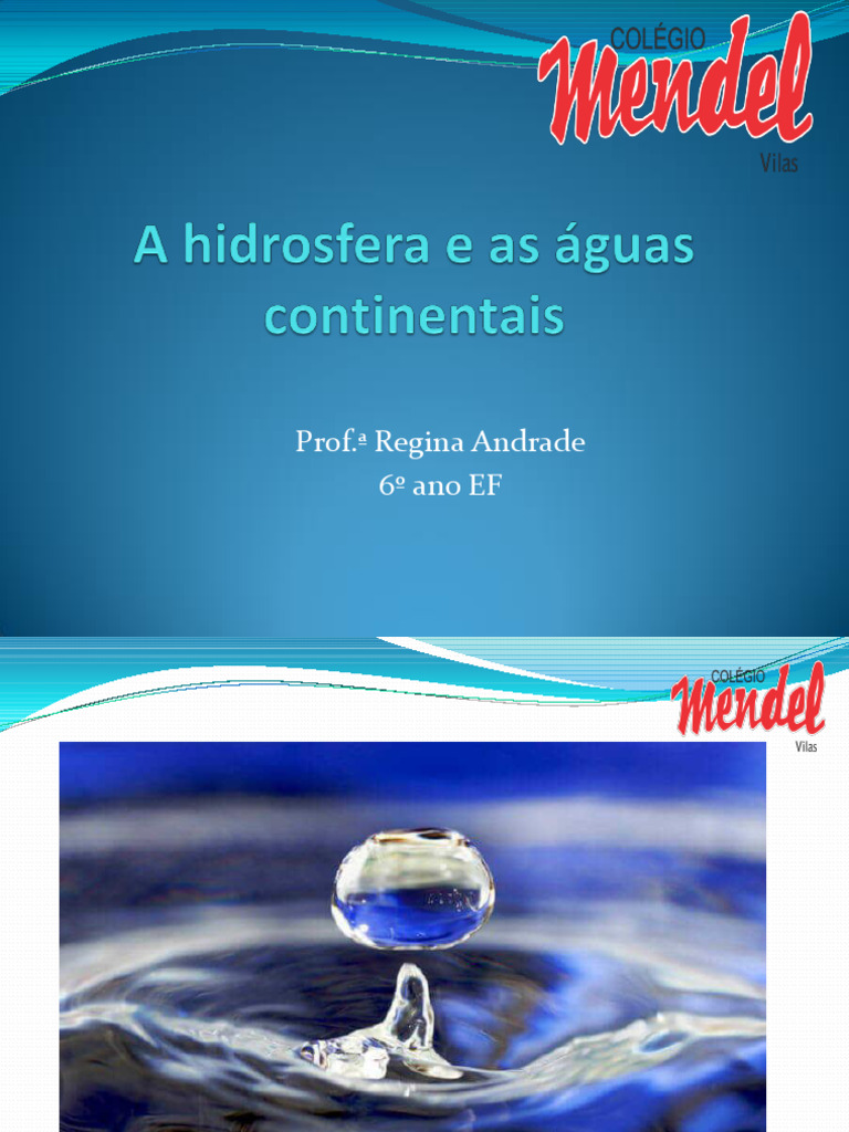 Importância das Águas Continentais | PDF | Água | Bacia hidrográfica