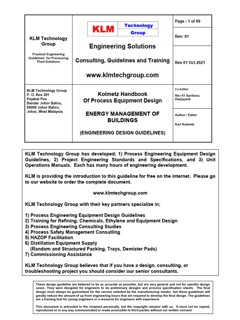 ENGINEERING DESIGN GUIDELINES Energy MTG Buildings Rev01.1web | PDF | Energy Management ...