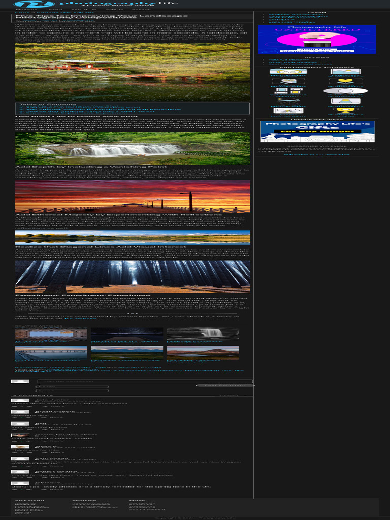Five Tips For Improving Your Landscape Photography Compositions | PDF ...