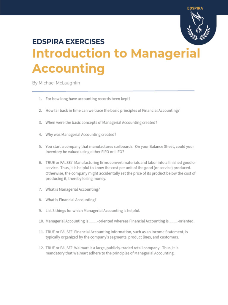 Lesson_1_exercises_formatted | Download Free PDF | Management Accounting | Accounting
