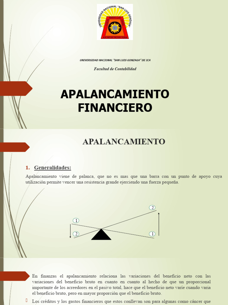 Finanzas - Apalancamiento Financiero | PDF | Apalancamiento (Finanzas) | Rentabilidad sobre ...